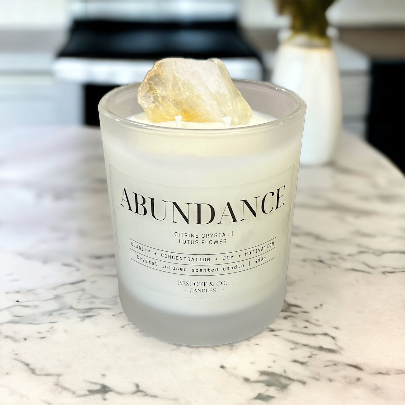 Citrine Abundance Candle – Bespoke & Co Candles