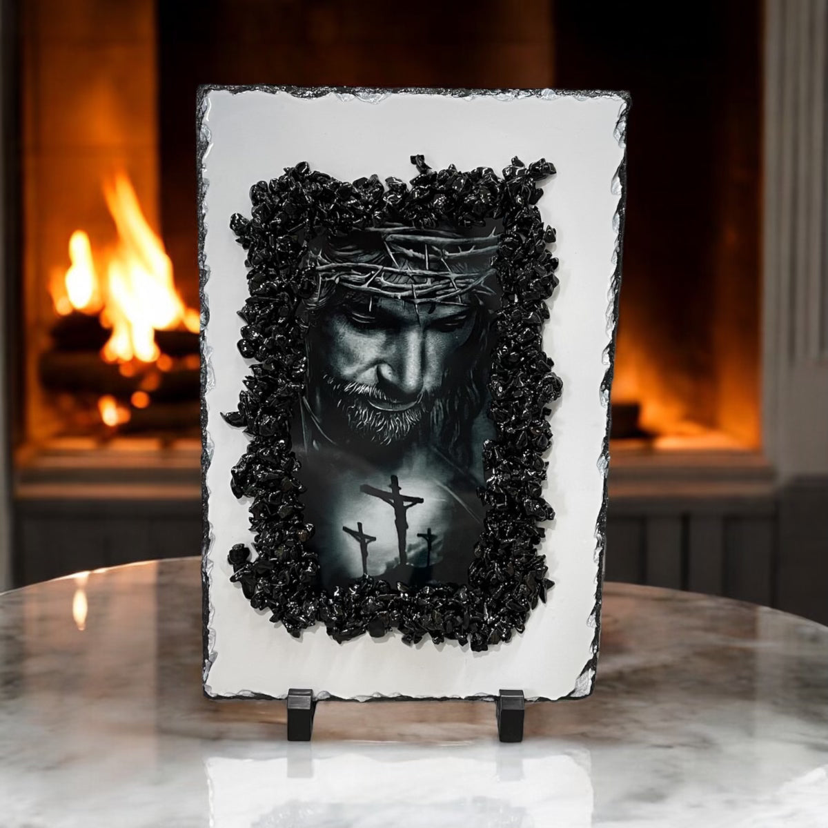 Jesus Slate Icon – Bespoke & Co Candles